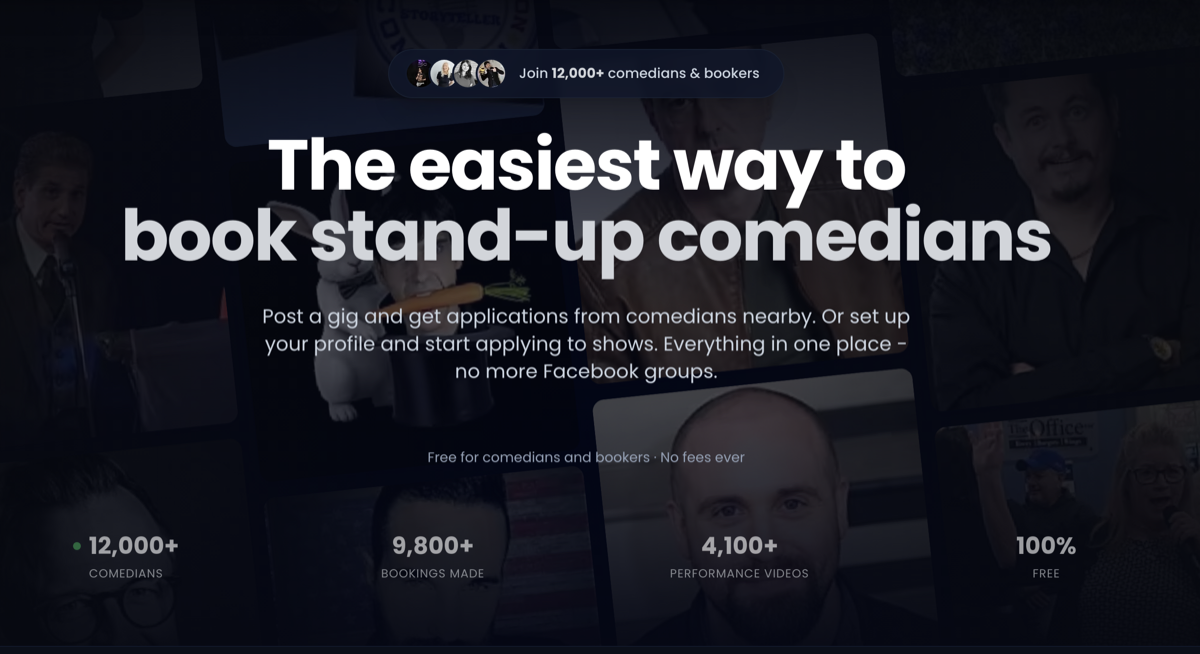 Book Stand-Up Comedians for Events & Find Gigs | Open Comedy